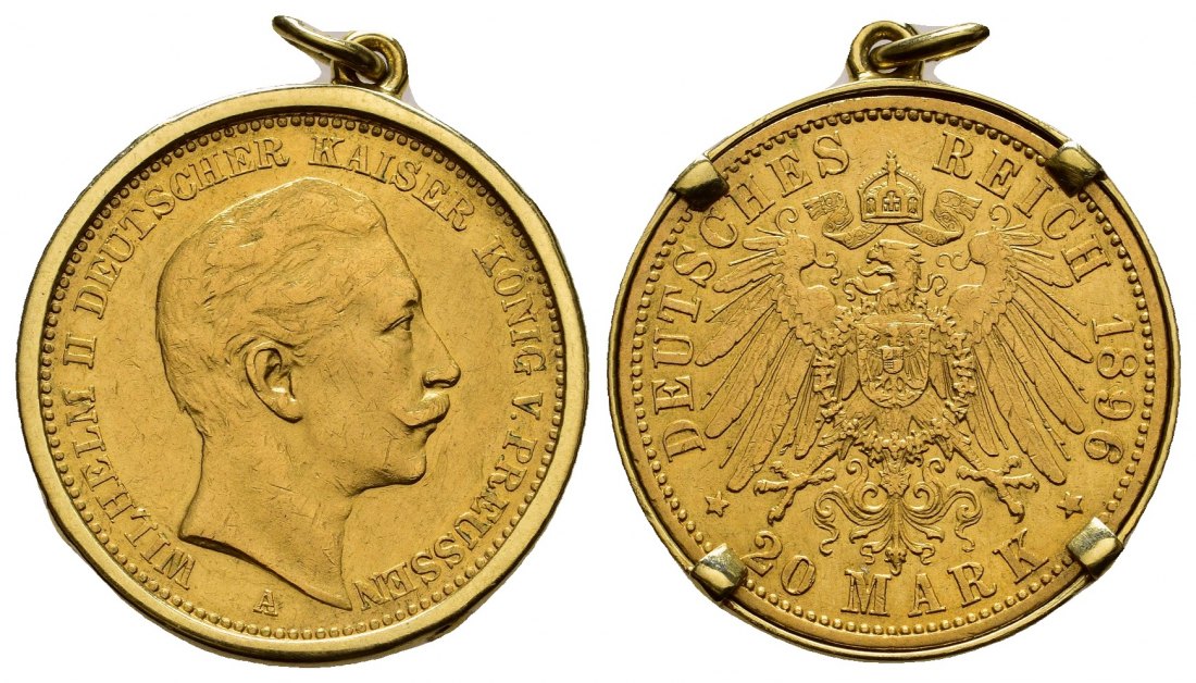 Muenzauktion.com 3173372 - Münze 7,16 g + Fassung 0,76 g Feingold ...