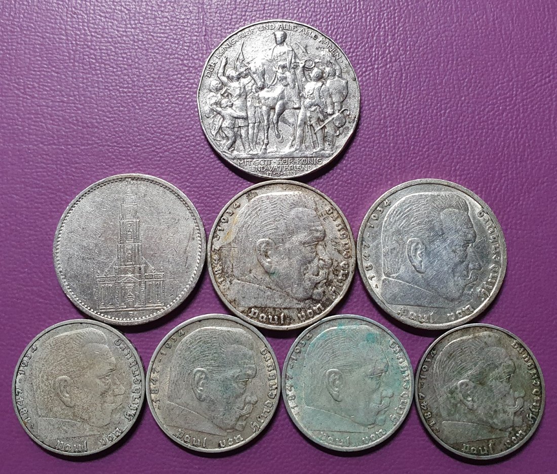 Muenzauktion.com 3199975 - Dritte Reich Silber Münzen Konvolut mit ...